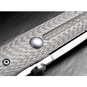 BÖKER PLUS IcePick Folding EDC Pocket Knife, Carbon Fiber Scales, Anodized Hardware, VG-10 Blade, Designed by Chuck Gedraitis