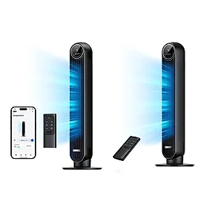 Dreo Tower Fans for Bedroom with Remote Control and Voice Assistant (DR-HTF007)