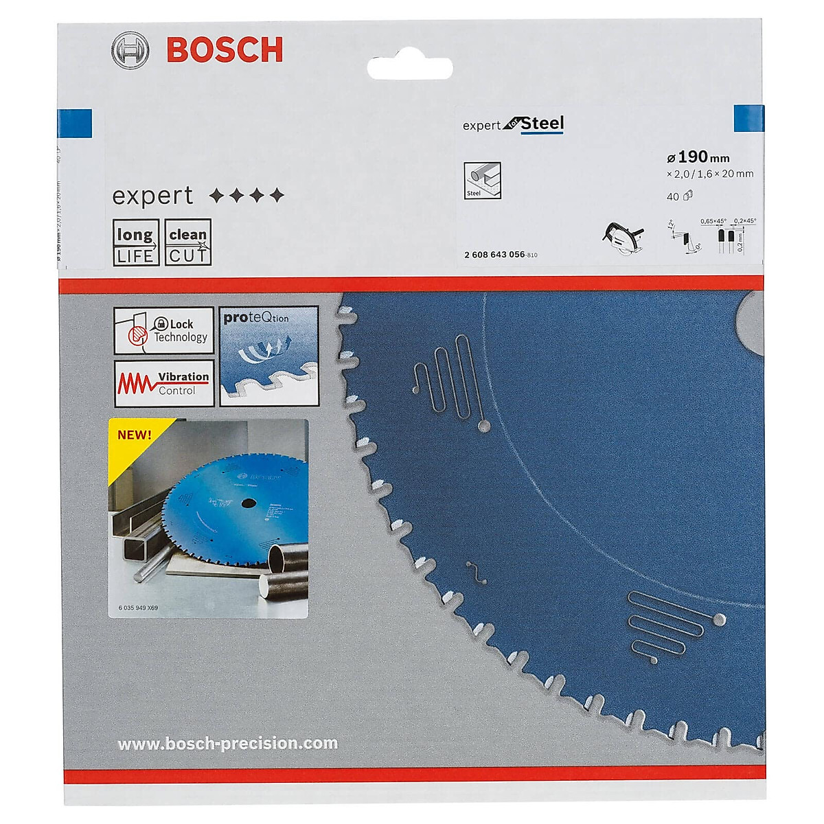 Bosch 2608643063 Circular Saw Blade "Top Precision" Exslb 13.98inx25, 4mm 90T