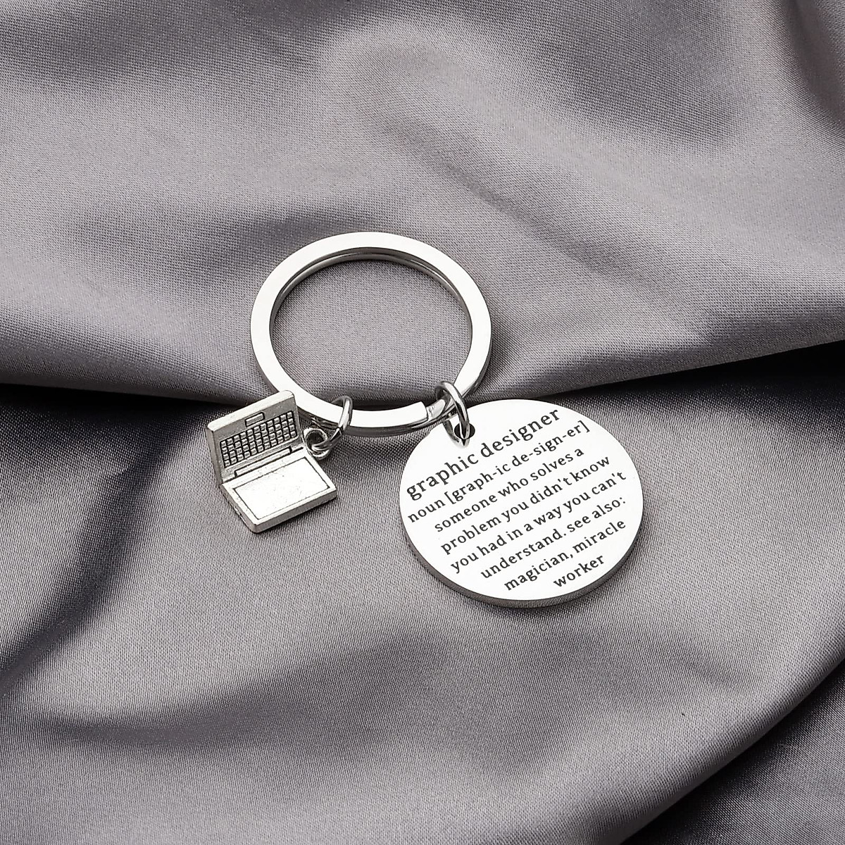 TIIMG Graphic Designer Jewelry Artist Gift Coworker Keychain Appreciation Gift