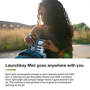 Novation Launchkey Mini [MK3] — Portable 25-Key, USB, MIDI Keyboard Controller with DAW Integration, Chord Mode, and Arpeggiator — for Music Production