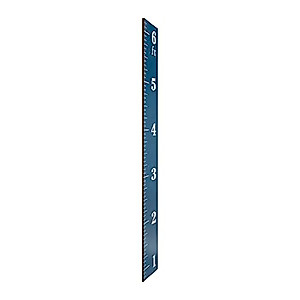 Creative Co-Op Growth Chart Ruler Wall Décor, 0.75" x 66.00", Blue