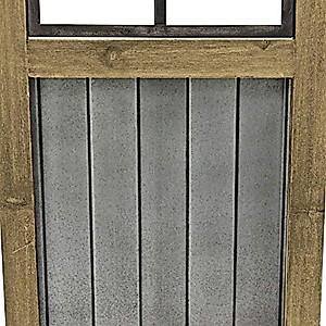 FirsTime & Co. Willow Farms Window Wall Plaque Set, 31.5" H x 12" W (Each), Brown, Silver, Metallic Gray