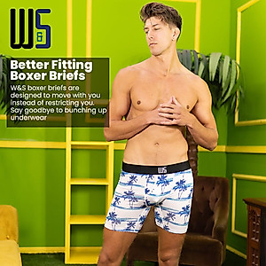 Warriors & Scholars | Mens boxer briefs | Boxer briefs for men pack of 6 | Printed Mens underwear | Mens boxer briefs underwear | Boys boxer briefs | Stylish boxer shorts | Mens underwear boxer briefs