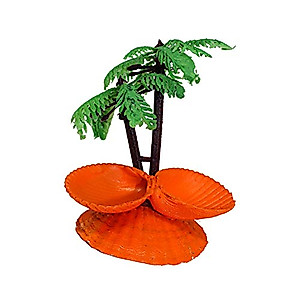 DIY Terrarium Kit, Small Hermit Crab Starter Kit with Wire Cage, Palm Tree Water Holder, Sponge, Bag of Food and Gravel, All in One Pet Supplies, Color May Vary, 4.5 Inches