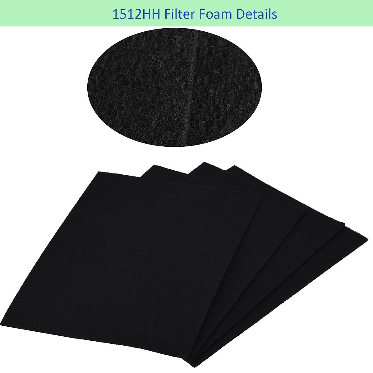 1512HH Filter, Compatible with Coway air Purifier AP-1512HH,AP-1512HH-FP,AP-1518R,AP-1519P filter Set 1 True HEPA Replacement Filter, With 4 Carbon Filters for AP1512HH Air Purifiers 3304899