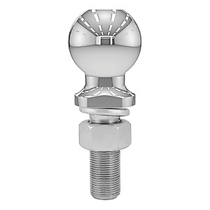 CURT 40075 Chrome Trailer Hitch Ball, 6,000 lbs, 2-5/16-Inch Diameter, 1 x 3-Inch Shank