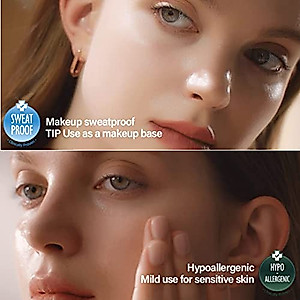 d'Alba Italian White Truffle Waterfull Tone-up Sunscreen, pure and Vegan hybrid pink tinted moisturizer, glow and brightening sunscreen, gentle and safe use sunscreen