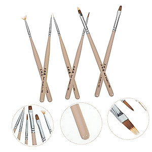 FOMIYES 6pcs Nails Art Paint Kit De Nail Art Pen Set Nail Painting Tool Nail Drawing Pen Nail Art Accessories Manicure Supplies