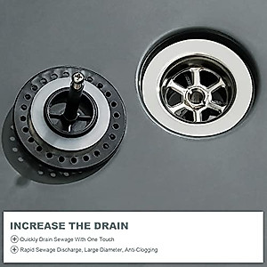 taimowei Wash Station Portable Bathroom/Warehouse/Kitchen Sink Mop Service Basin with Drain Button and Faucet Slop Sink