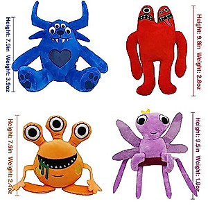 KELADIYA Garten of Banban Plush Toy,Monster Horror Stuffed Figure Doll, Suitable for Gifts to Fans and Friends(4PCS)
