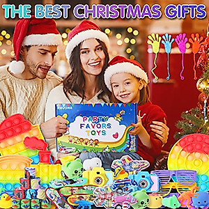 350 PCS Party Favors Toys for Kids, Easter Basket Stuffers, Fidget Toys Pack, Treasure Box toys for Classroom, Stocking Stuffers, Carnival Prizes, Goodie Bag Stuffers, Birthday Gift Bulk Toys for Boys and Girls