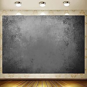 JASREE Vinyl 10x8ft Vintage Abstract Grey Backdrop for Photography Blue Backdrop Gradual Change Gray Cement Wall Background Kids Baby Shower Adults Wedding Photos Portrait Backdrop Photoshoot Props