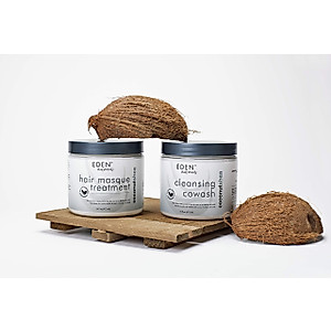 EDEN BodyWorks Coconut Shea Leave-In Conditioner | 8 oz | Moisturize, Define Curls, Add Shine - Packaging May Vary