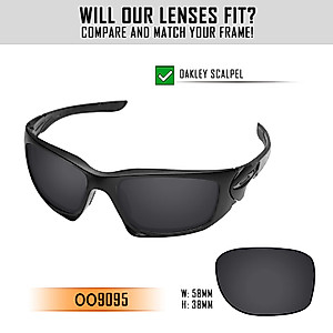 TRUSHELL Polarized Replacement Lenses for Oakley Scalpel OO9095/Scalpel AF OO9134 Sunglass Fire Red - Polarized