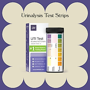 Complete Natural Products UTI Test Strips & Kit - UTI Testing Kit, 50 Count Test Strips for pH, Leukocytes, & Nitrites