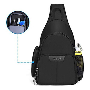 MOSISO Camera Bag Sling Backpack, Full Open Camera Case with Tripod Holder&Rain Cover&Modular Insert for DSLR/SLR/Mirrorless Camera Compatible with Canon/Nikon/Sony/Fuji, Black
