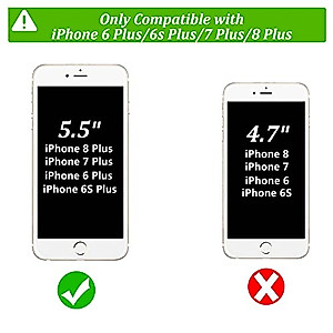 KRHGEIK Designed for iPhone 8 Plus/iPhone 7 Plus Case,PU Leather Wallet Phone Case with Butterfly Embossed Stand Card Slots Flip Cover for iPhone 7 Plus/8 Plus/6 Plus/6S Plus,5.5"(Purple)