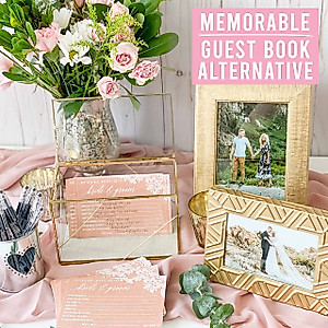 50 Wedding Advice Cards For Bride and Groom Rustic Bridal Shower Games For Guests, Wedding Card Boxes For Reception, Wedding Guest Book Alternative, Wedding Games For Guests, Advice For The Bride Card