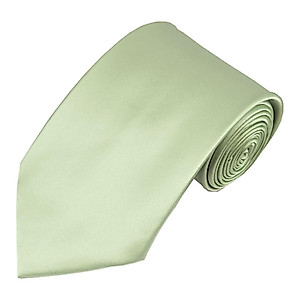 Romario Manzini Solid Light Sage Green Color Standard Men's Necktie