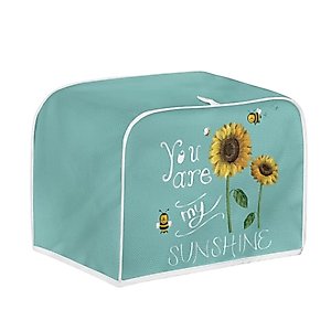 NETILGEN 4 Slice Toaster Dust Cover Bread Machine Oven Dustproof Cover Kitchen Bakeware Protector Dustproof Fingerprint Protection for Women Gift(12.4 x 10.6 x 8.2), You Are My Sunshine