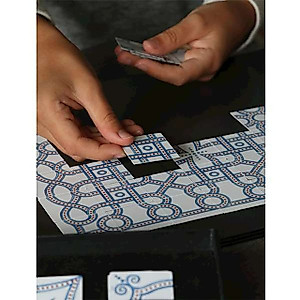 Tillions - Tile Puzzle Game For Kids & Family With Millions Of Possibilities. STEAM Educational Game Promotes Shape Sorting & Symmetry Learning. 144 Magnetic Tiles & Folding Magnetic Board For Ages 6+