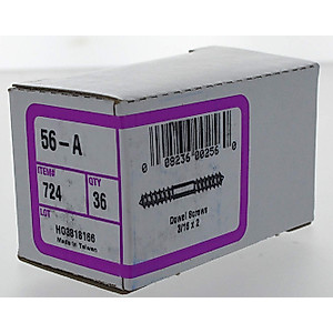 Hillman 724 Dowell Screw 3/16 x 2 in. 36-Pack, Zinc