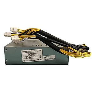 Bitmain GENUINE Antminer Power Supply APW7 PSU 1800w 110v 220v New Model for S9 or L3+ or Z9 Mini or D3 ASICs w/ 10 Connectors