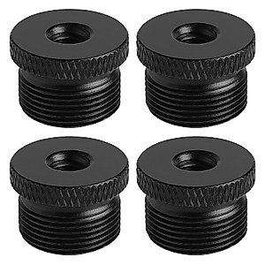 Frgyee 4 Pack Mic Stand Adapter 1/4 Female to 5/8 Male Screw Adapter Thread Tripod Screw Adapter for Microphone Stand Mount to Camera Tripod