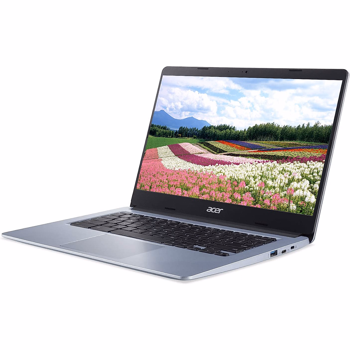 Acer 2022 14 inch HD Touchscreen ThinLight Chromebook, Intel Celeron N4000(UP to 2.6GHz), 4GB RAM, 64GB eMMC, WiFi 5, Webcam, Type-A&C, Up to 12 Hours Battery Life, Chrome OS, w/ CUE Accessories