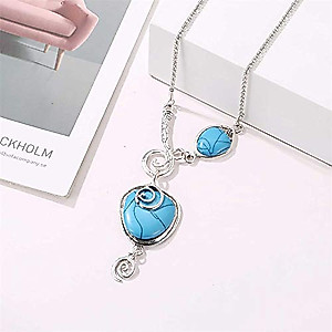 DITUDO Crack Necklace HeartShaped Bohemian Ethnic Retro Style Style Necklace & Pendants Letter