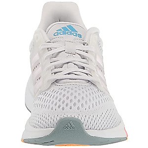 adidas Women's EQ21 Running Shoe, Dash Grey/Almost Pink/Acid Red, 8