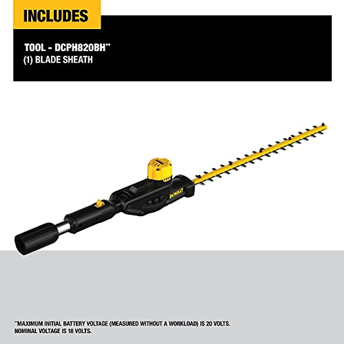 DEWALT 20V MAX* Hedge Trimmer, Tool Only (DCPH820B)