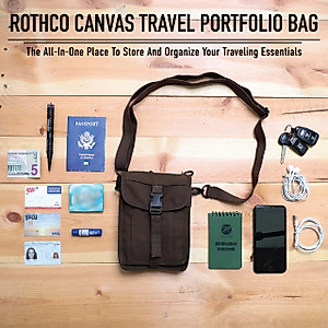Rothco Canvas Travel Portfolio, Olive Drab