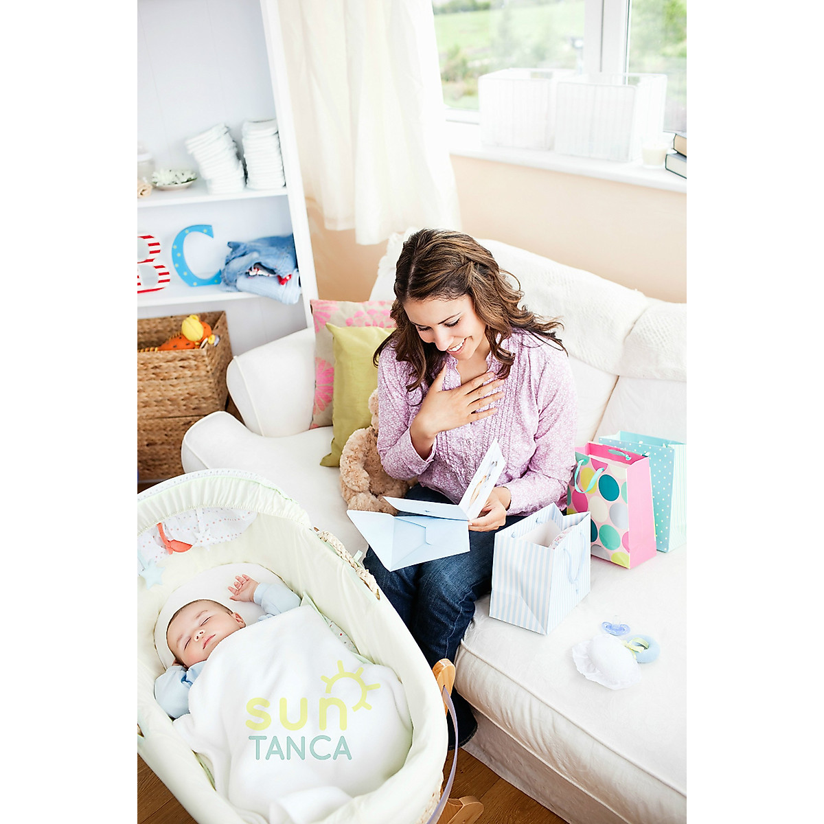 White Muslin Baby Swaddle Blanket – 100% Organic Cotton Perfect for Swaddling and Nursering – Breathable Soft Cover and Wrap and Crib Muslin Blanket – Best Receiving for Kids - Newborn Boy Girl