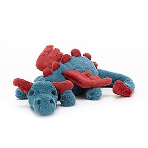 Jellycat Dexter Dragon Stuffed Animal, Little 12 inches | Mythical Plush Toy | Classic Children's Gift
