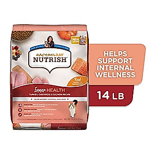 Rachael Ray Nutrish Inner Health Premium Natural Dry Cat Food with Added Vitamins, Minerals & Other Nutrients, Turkey with Chickpeas & Salmon Recipe, 14 Pounds