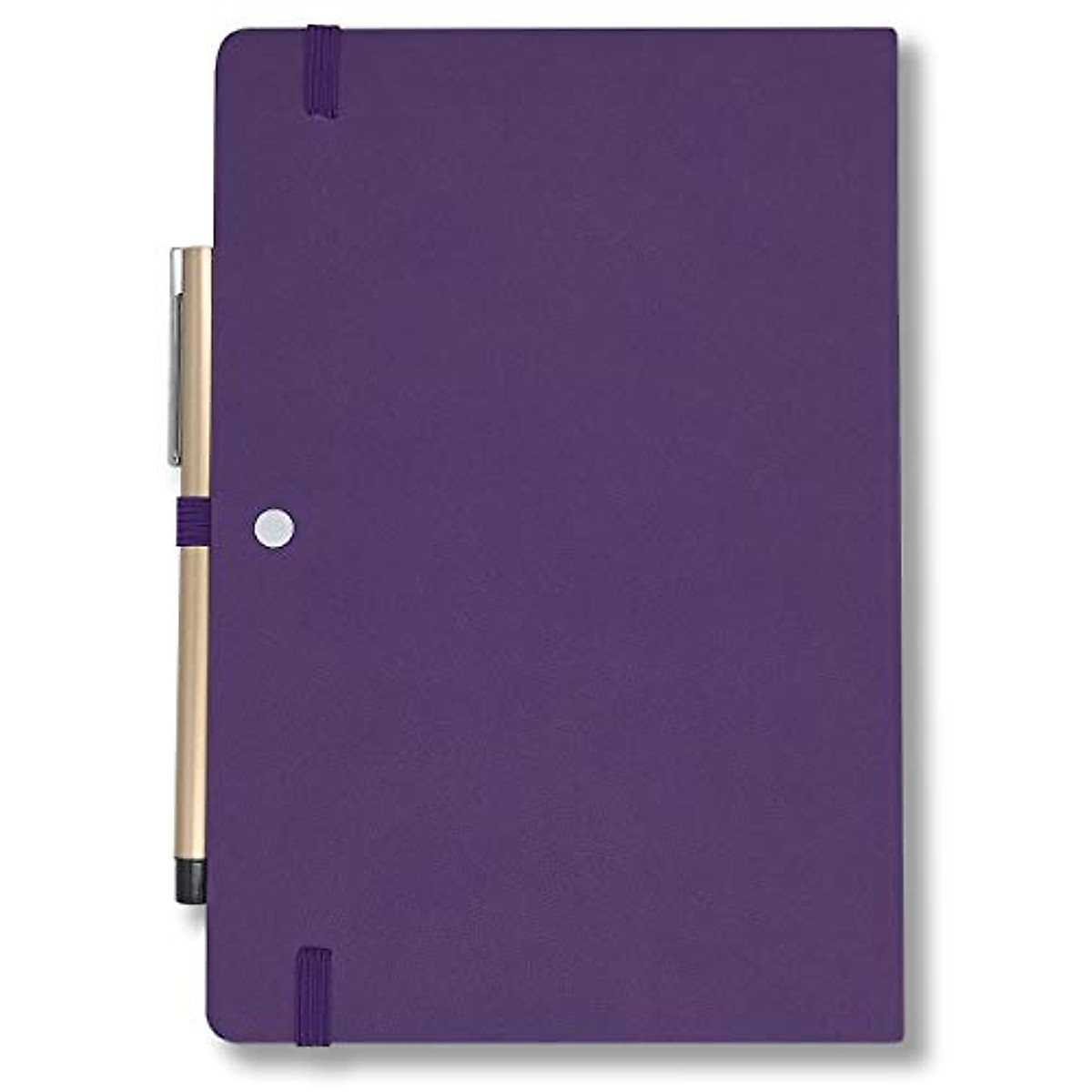 YRL Best A5 Hardcover Notebook Journal with Pen Loop, College Ruled/Lined, 5.7x8.3", 192 Numbered Pages of Premium Thick Paper, Fine PU Leather, Sewn Bound, Elastic Closure, Lays Flat, Purple