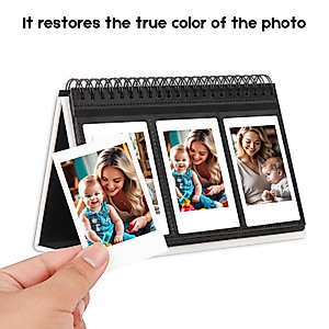 96 Pocket Mini Photo Album for Fujifilm Instax Mini 12 11 9 90 8 8+7s/ Fujifilm Instax SP 1/ Polaroid PIC-300P/ Polaroid Z2300/ LG PD 233/ LG PD 239/2x3 inch Name Card(White)