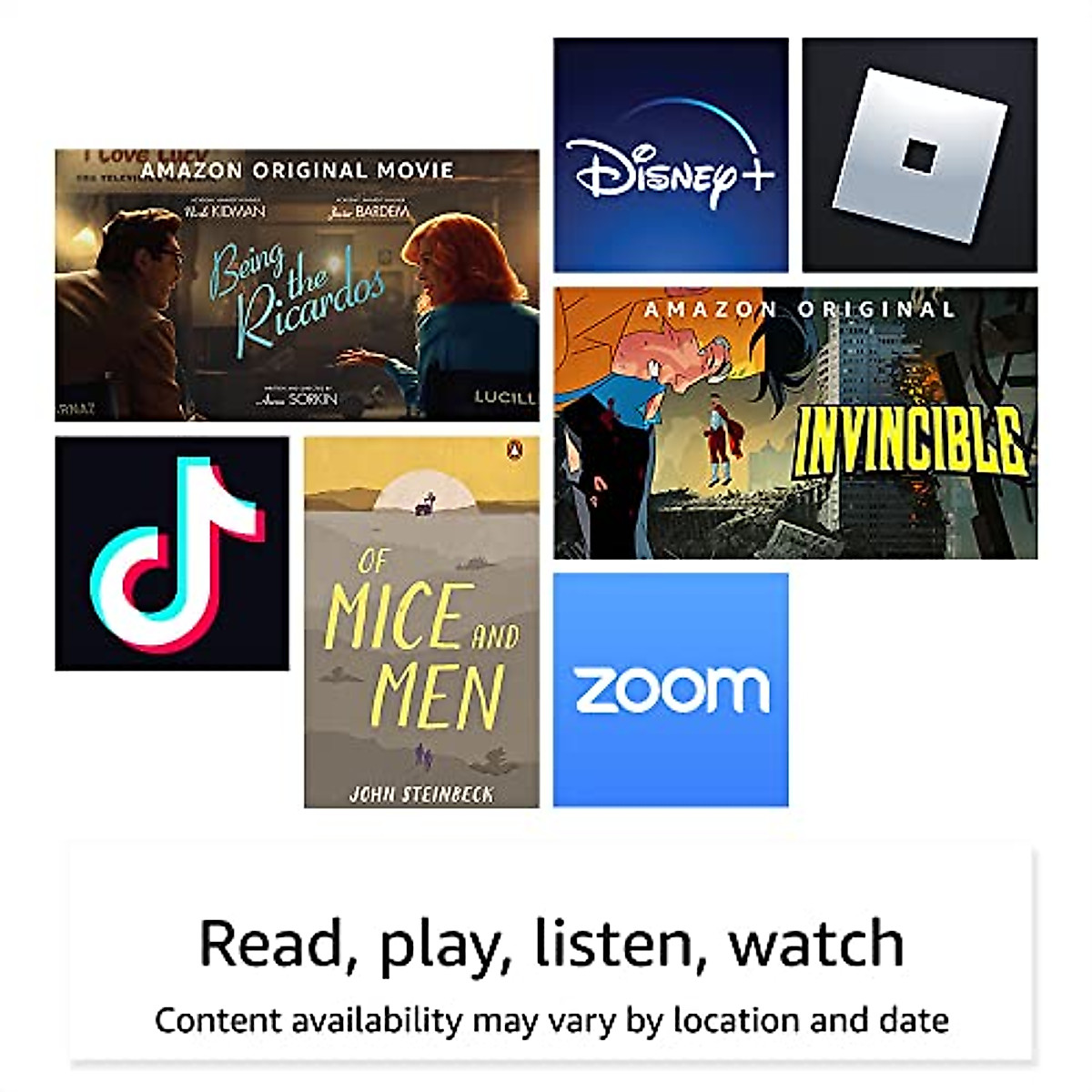 Amazon Fire 7 tablet (newest model) 7” display, read and watch, under $60 with 10-hour battery life, 16 GB, Rose