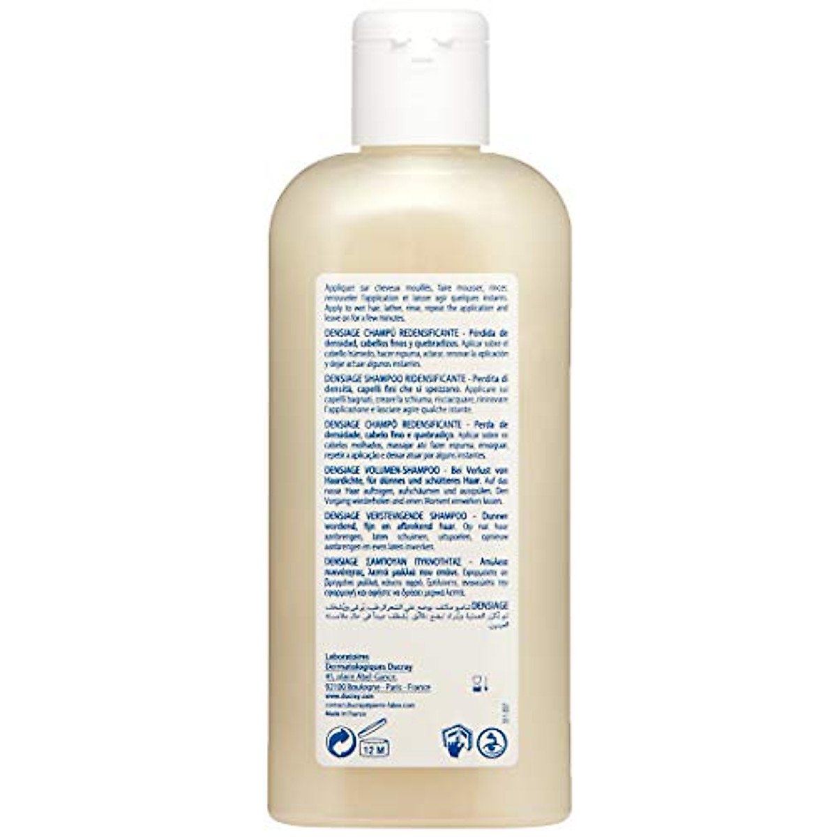 Ducray Densiage Redensifying Shampoo, Enhance Strength & Density, Brittle Aging Hair, 6.7 oz.