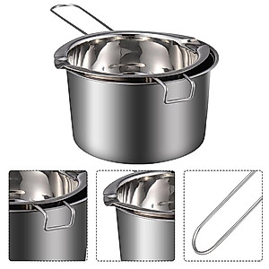 qqqqqq Double Boiler Stainless Steel Pot of Chocolate Melting Water Heating Melting Pot Bowl Baking Heating Container for Butter Chocolate Cheese Caramel