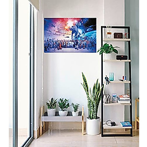 POSTER STOP ONLINE The Star Wars Galaxy - Episode I-VI - Movie Poster/Print (All Characters, Spaceships & Vehicles) (Size 36" x 24")