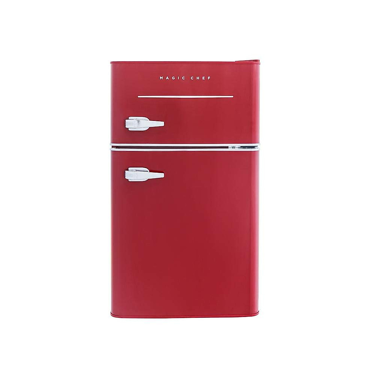 Magic Chef Retro Mini Refrigerator 3.2 cu. ft. 2-Door Fridge in Red
