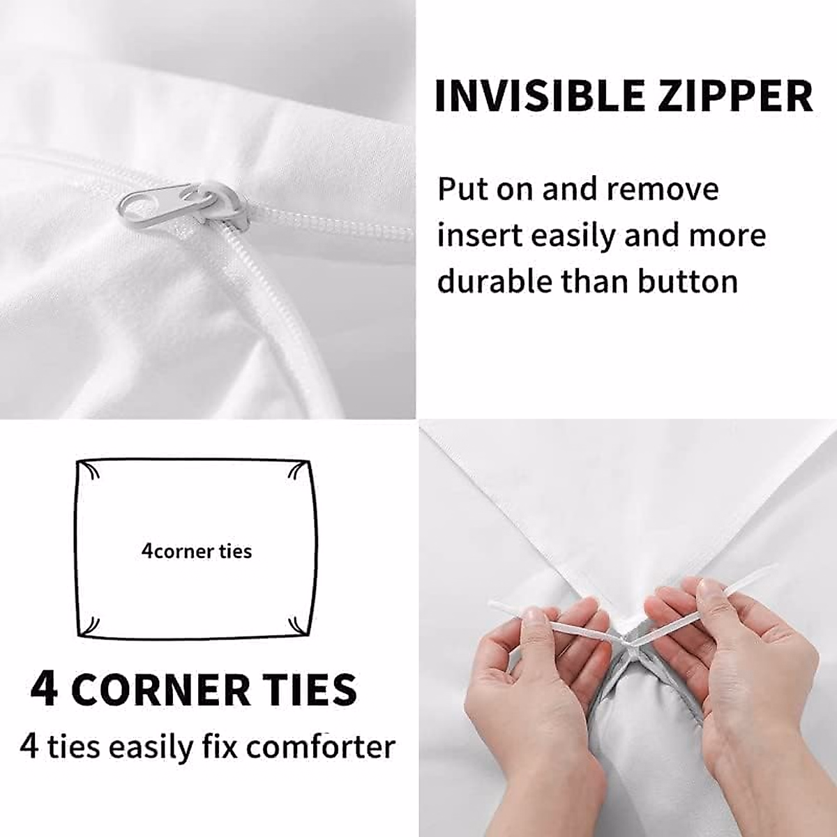 OmErsa Crow Duvet Cover King Size Bedding Set 3 PCS, Scenery Comforter Cover & 2 Pillowcases Soft Microfiber Patterned Bedroom Decorations for Adults Teens