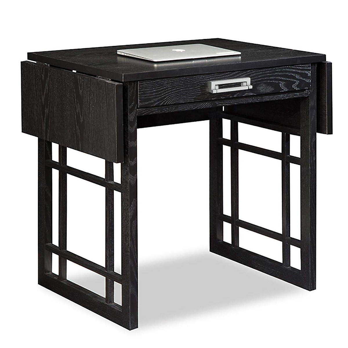 Mission Drop Leaf Computer Desk, 32-Inch, Solid Wood, Compact Folding Writing Desk for Small Spaces, Home Office – Leick Home, 82420