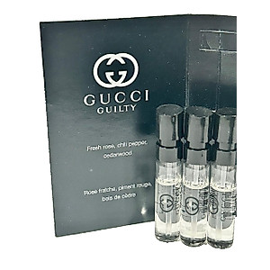 Gucci Guilty Sample Perfume MEN Guilty Guilty PARFUM Spray Pour Homme Size 1.5 ML / 0.05 (set of 3)