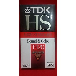 TDK High Standard T-120 VHS Tape 4 Pack