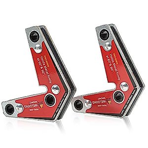 LISHUAI Dual-use Welding magnet,Neodymium Magnetic Corner Squares,Twin Pack