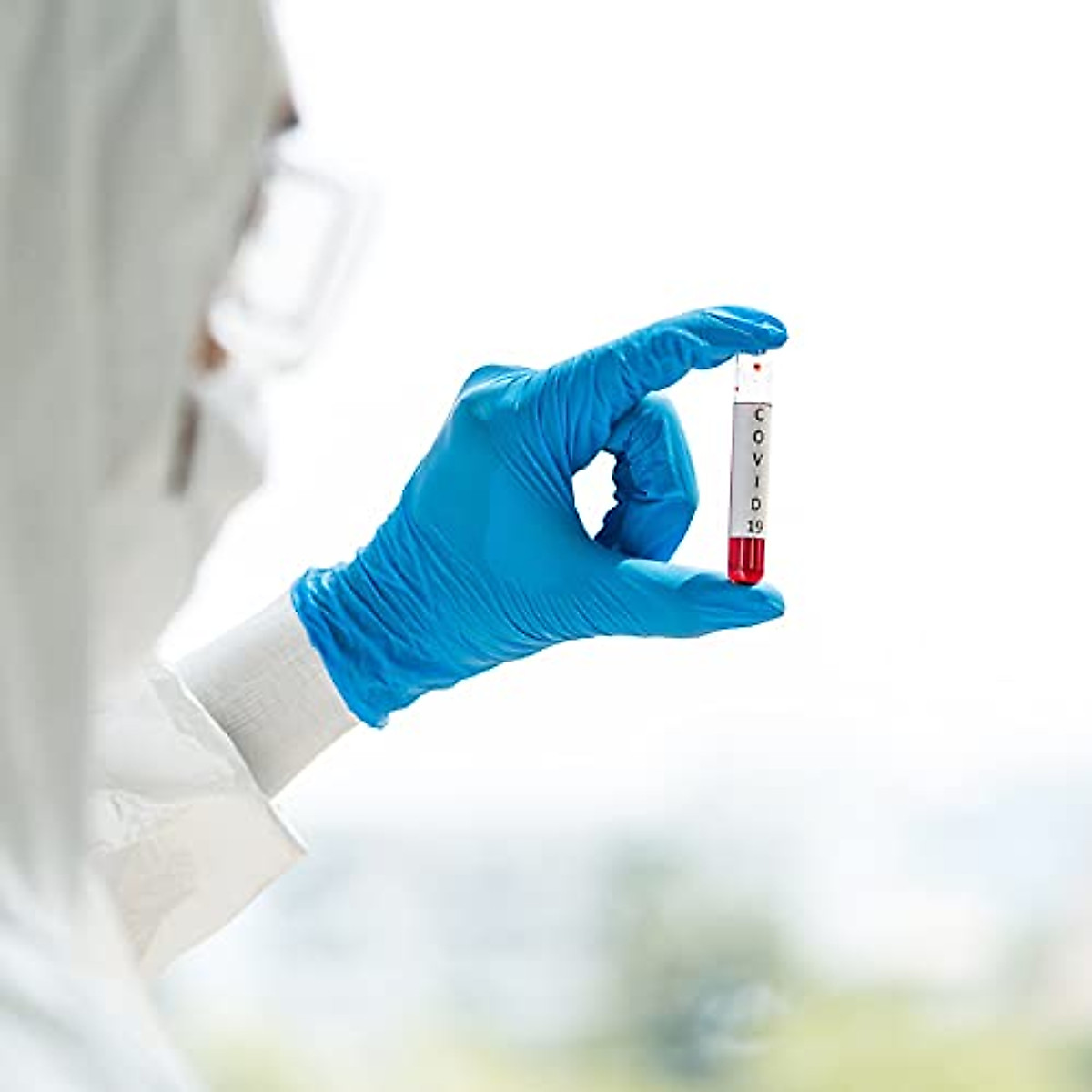 Wostar Nitrile Disposable Gloves Large Powder Free 4mil 100 Pcs Latex Free Dark Blue Exam Disposable Gloves